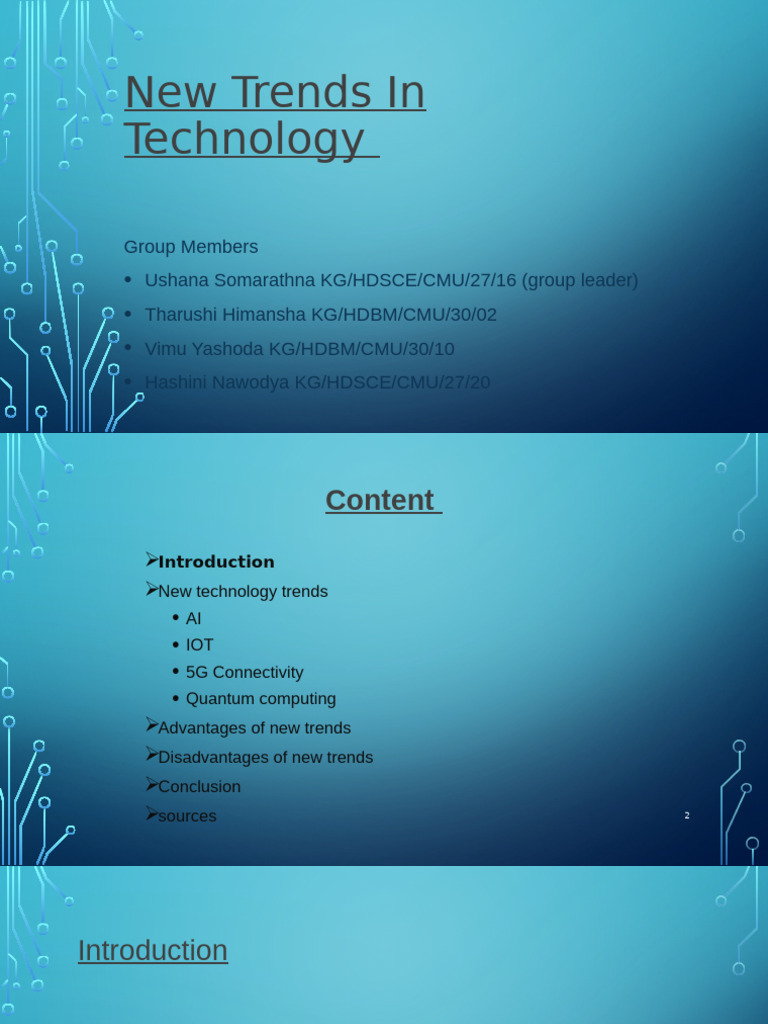 New Trends in Technology | PDF | Internet Of Things | Computing