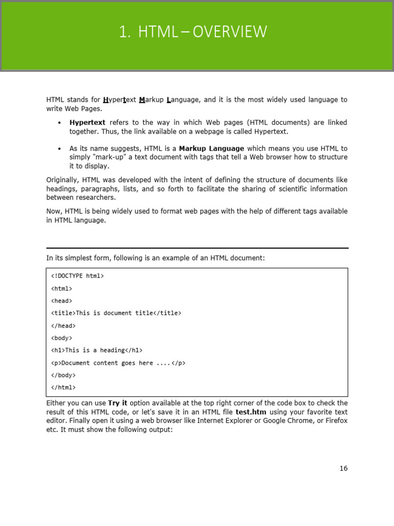 WT All Unit Notes Zccurate | PDF | Html Element | Html