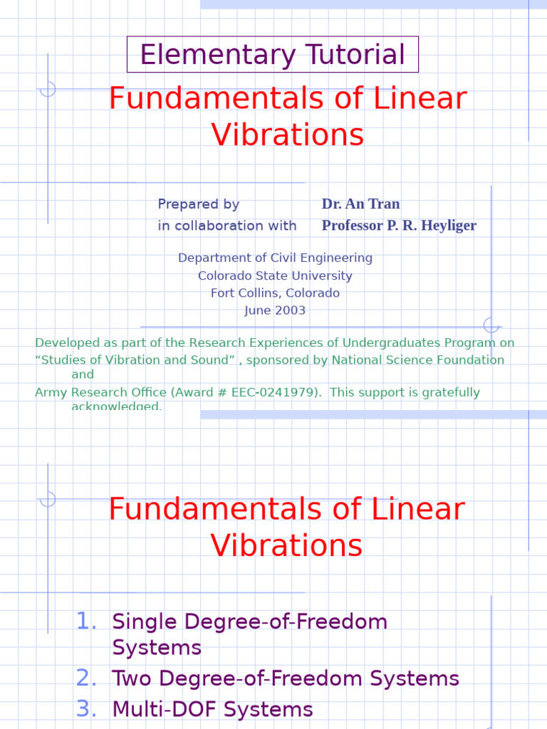 Vibrations Tutorial2 | PDF | Oscillation | Motion (Physics)