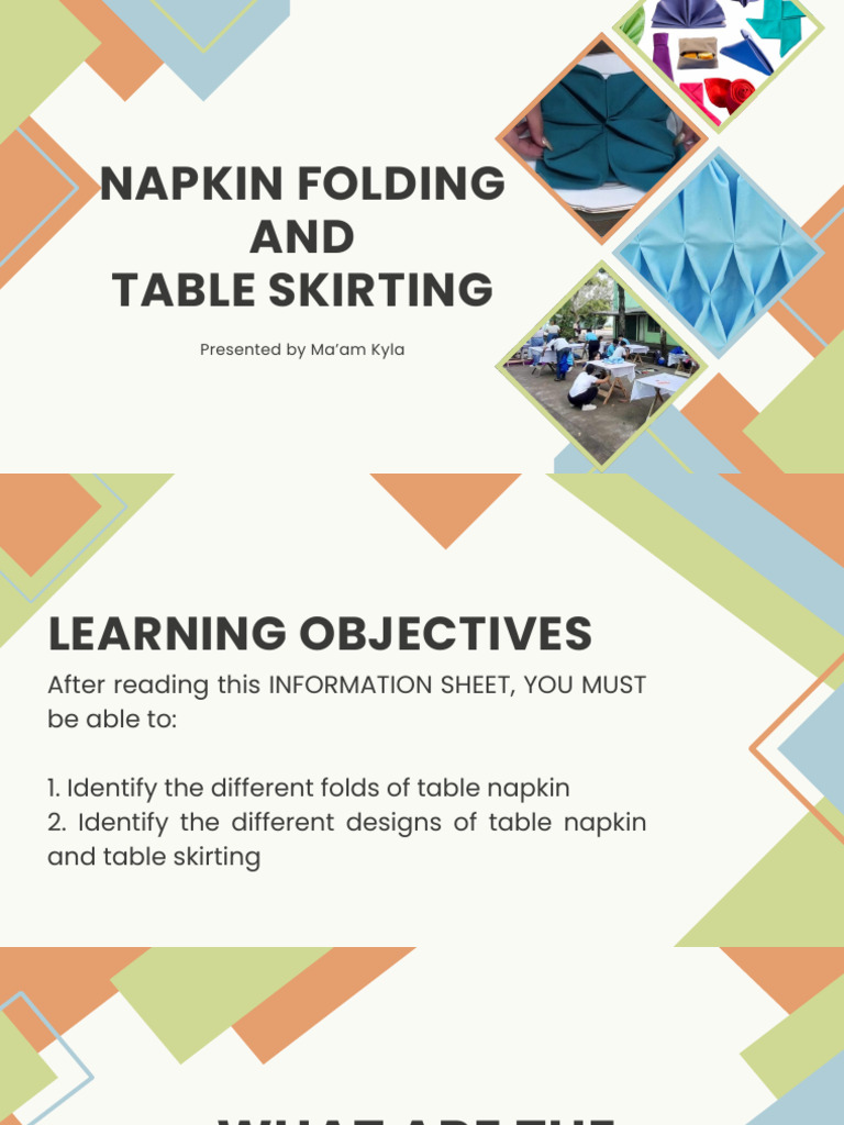Napkin-Folding-and-Table-Skirting | PDF