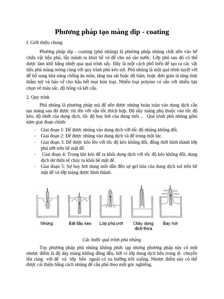 Dip Coating | PDF