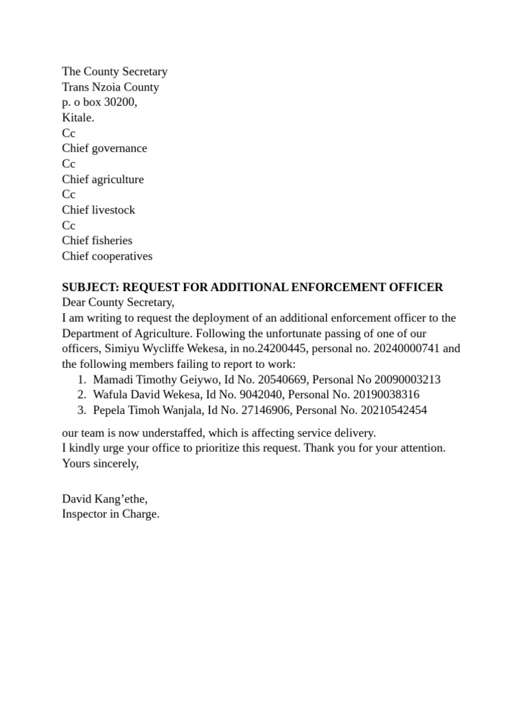 The County Secretary | PDF