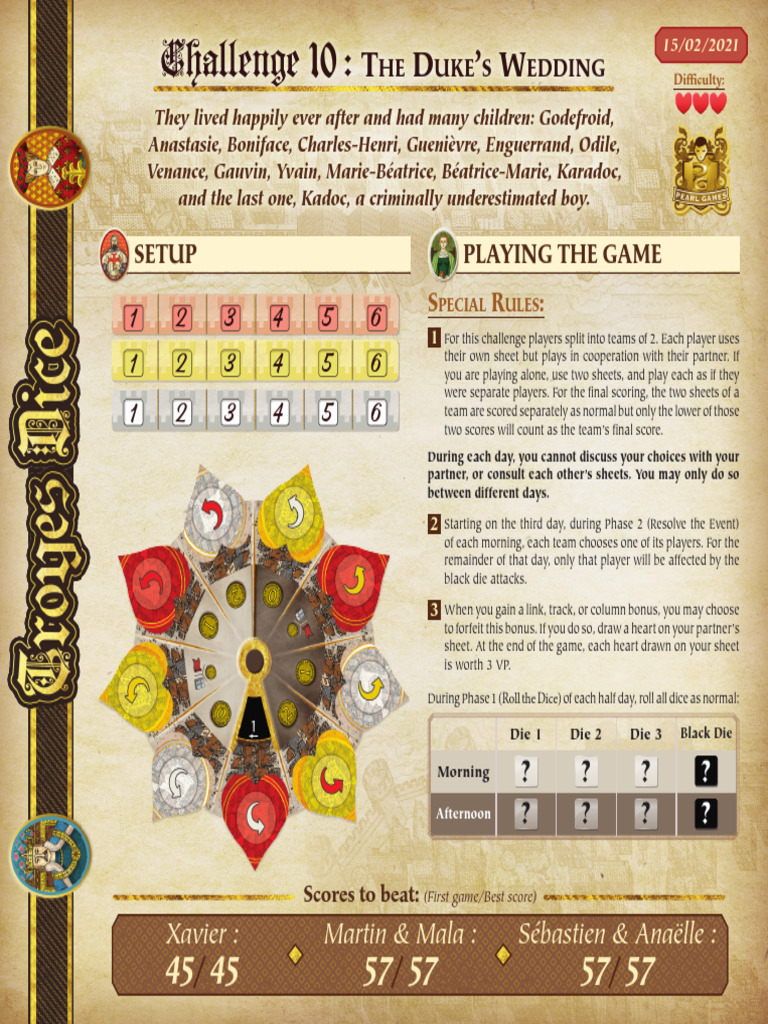 Troyes Dice Challenge 10 ENG | PDF | Gaming | Tabletop Games