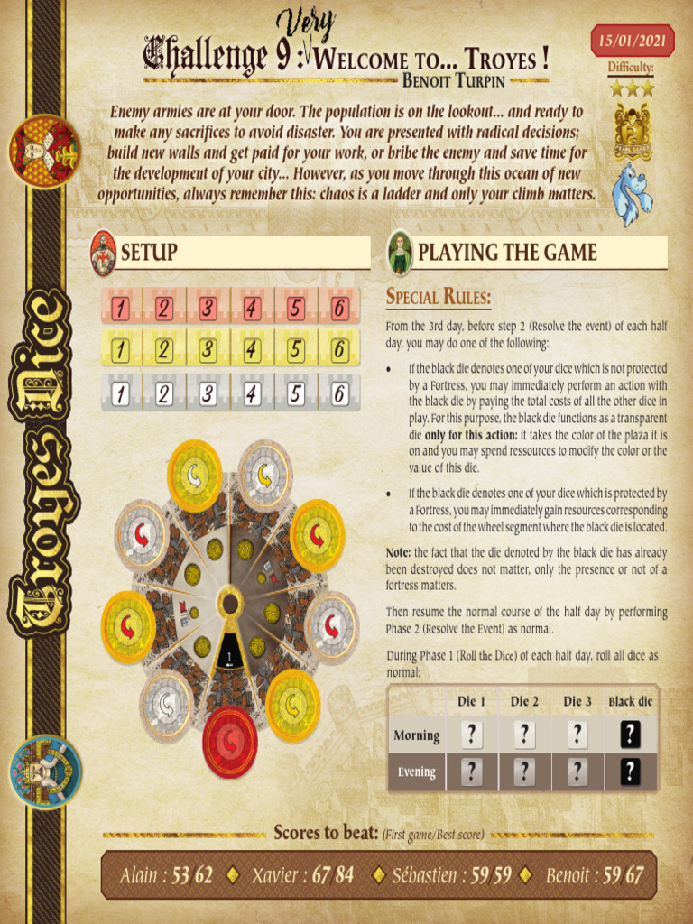 Troyes Dice Challenge 9 ENG | PDF