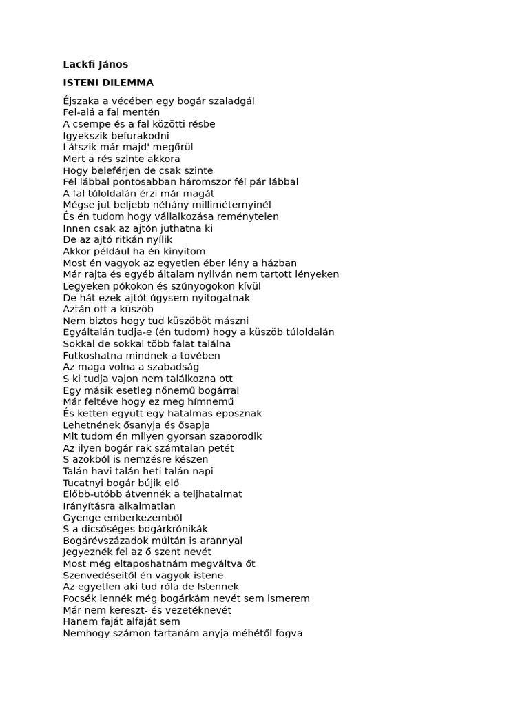 Lackfi János.1 | PDF