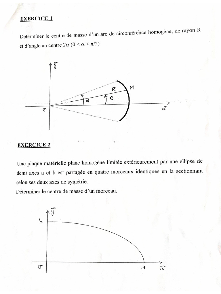 Exercices (1) Meca | PDF