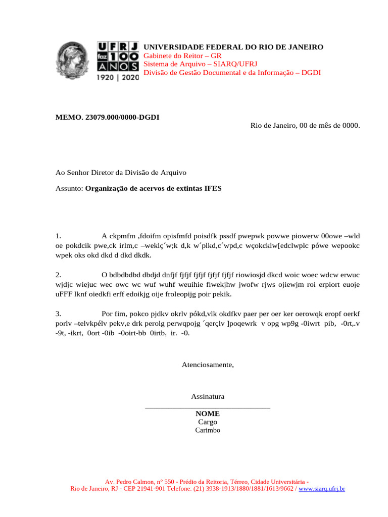 Modelo Memo.v1 | PDF