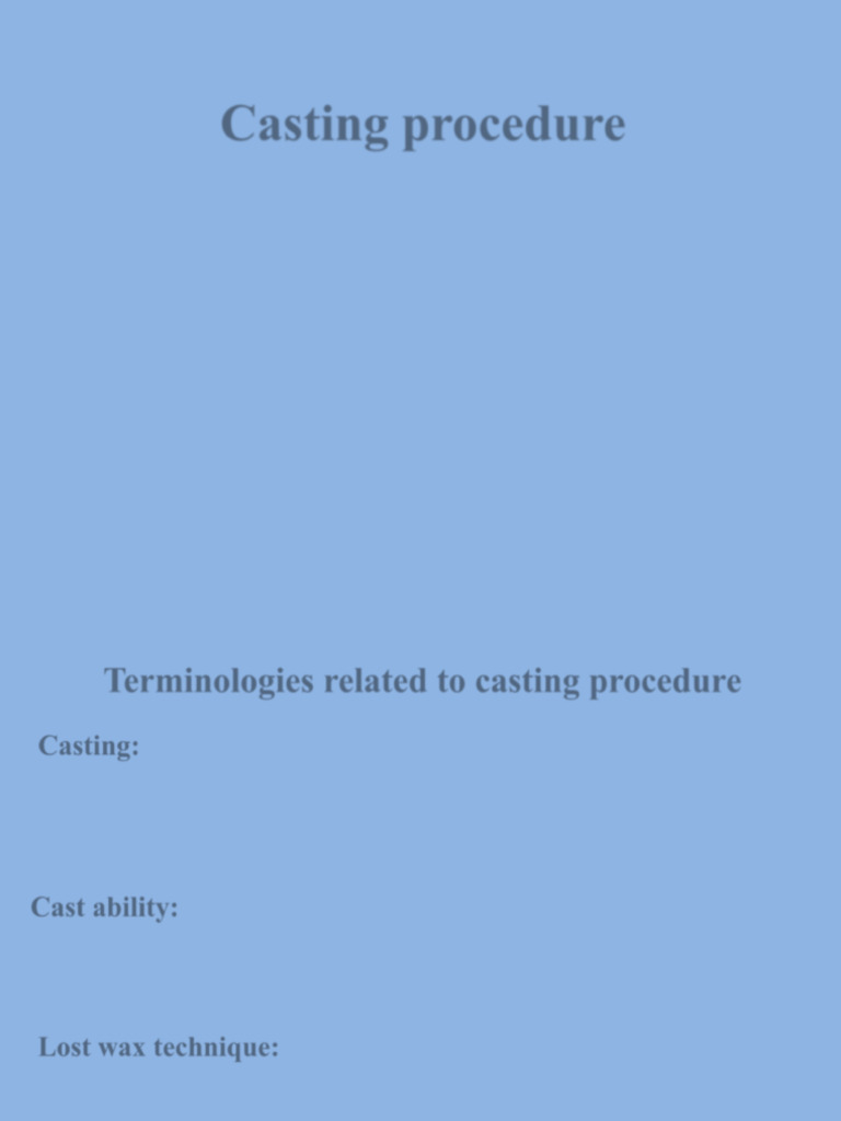 Casting | PDF | Casting | Alloy