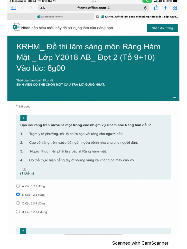 ĐỀ ĐỢT 2 Y18 | PDF