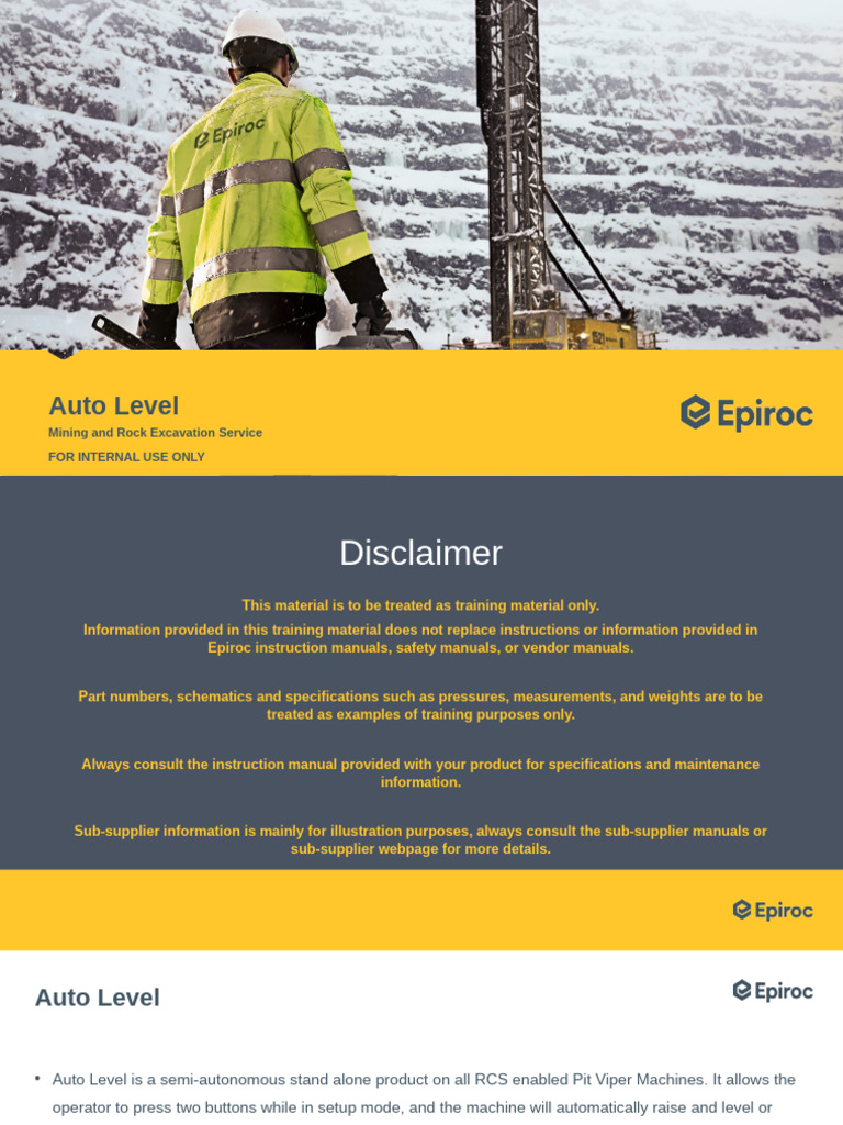 Auto Level Guide for Pit Viper Machines | PDF | Manufactured Goods ...