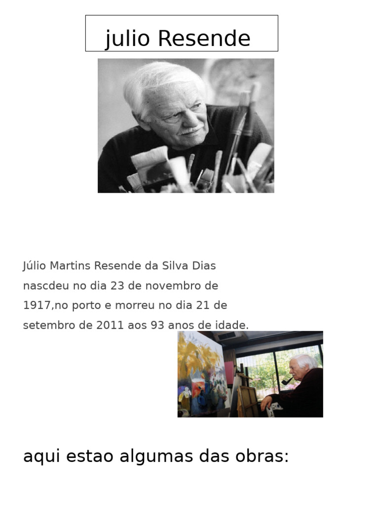 Julio Resende | PDF