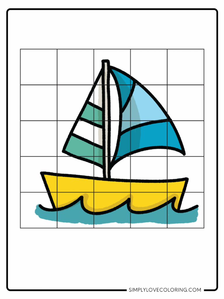Sailboat Summer Jigsaw Puzzle Printable | PDF