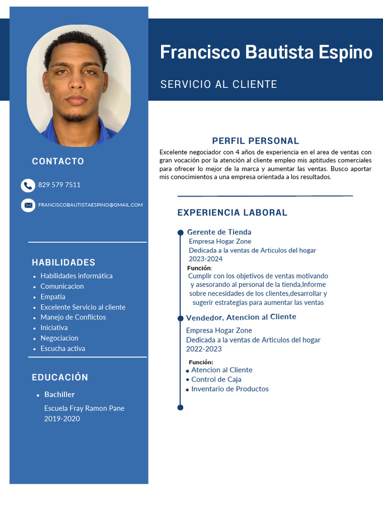 Currículum Vitae Francisco Bautista Espino | PDF