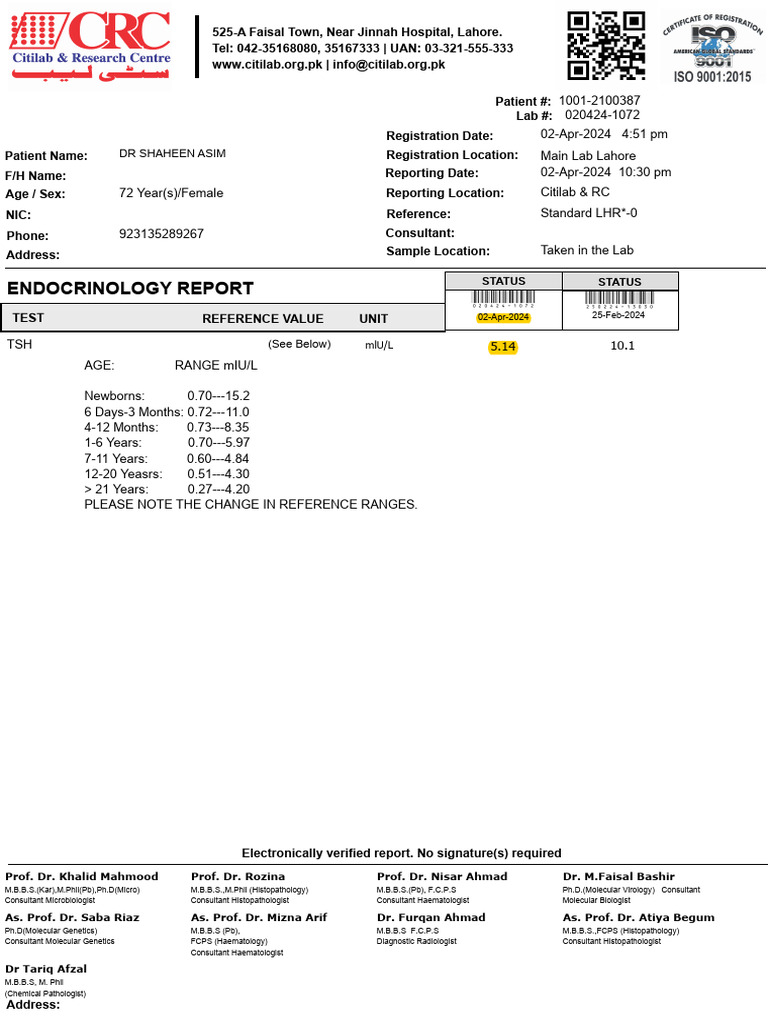 Patientreportviewinpdf | PDF | Medicine | Pathology