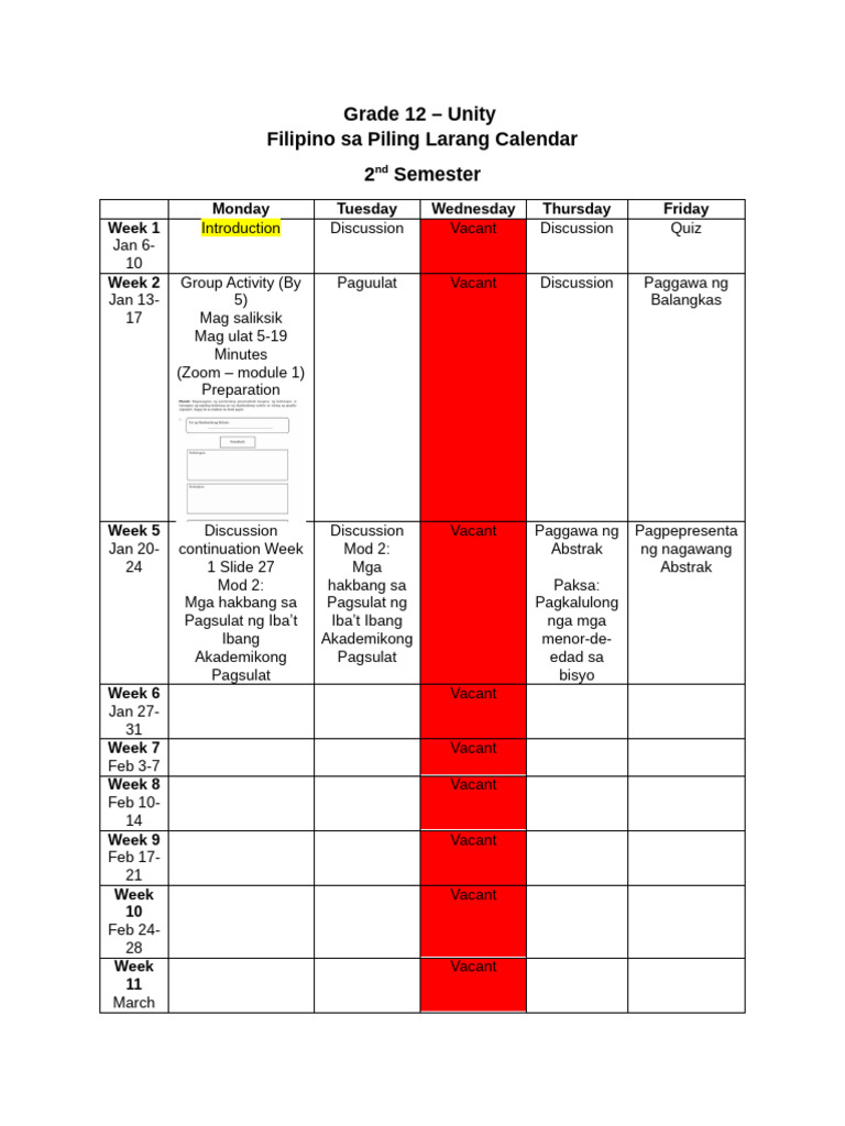 G12 Courage FIL Clndr | PDF