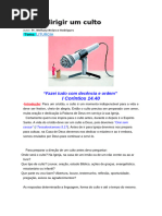 Ideias para Cultos Inspiradores | PDF | Estudos de Línguas Estrangeiras | Religião e Espiritualidade