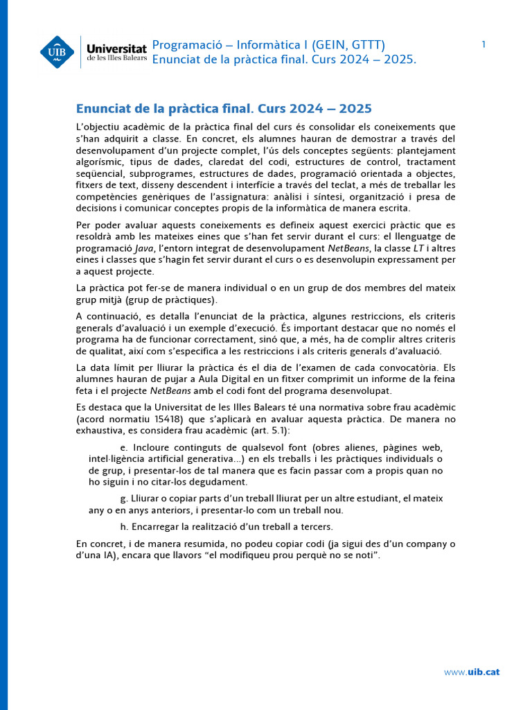 Enunciat Practica v2 Cat-2 | PDF