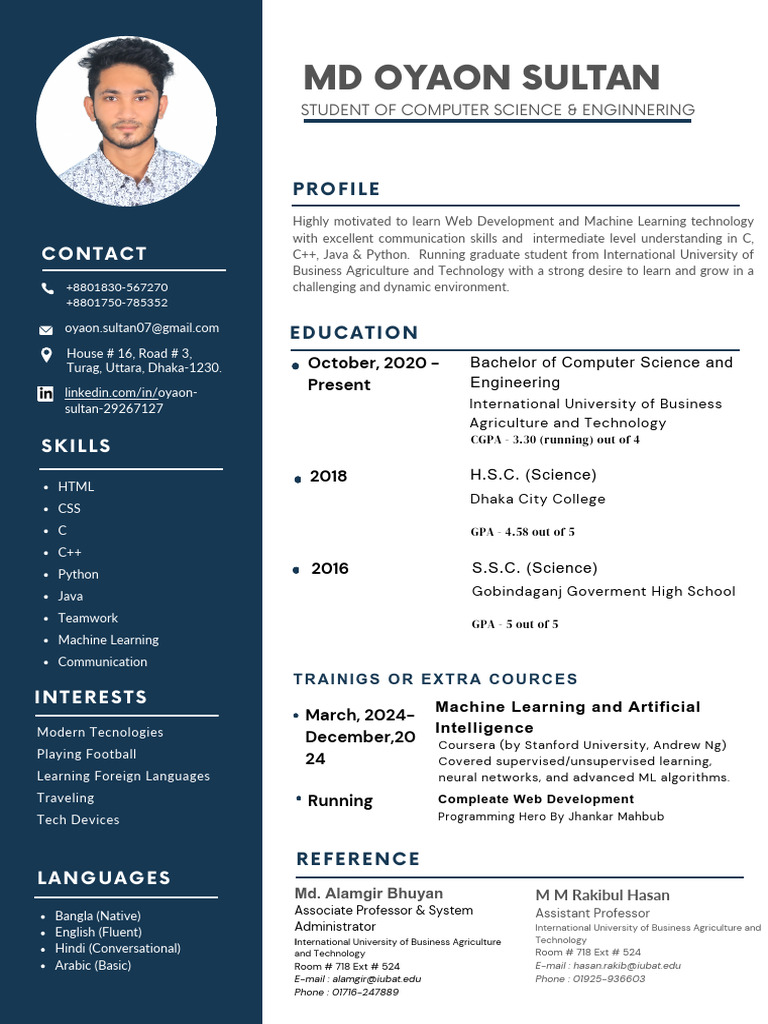 OYAONResume | PDF | Machine Learning | Computing