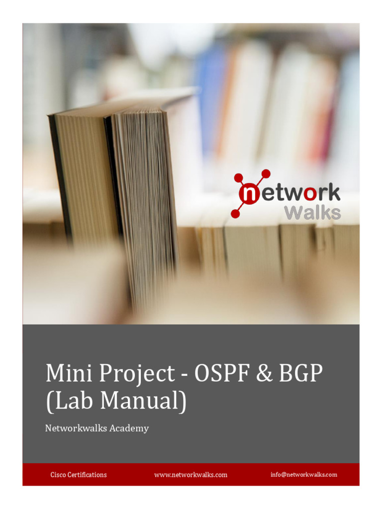 Mini Project OSPF and BGP Lab Manual v2 | PDF | Computer Networking | Wide Area Network