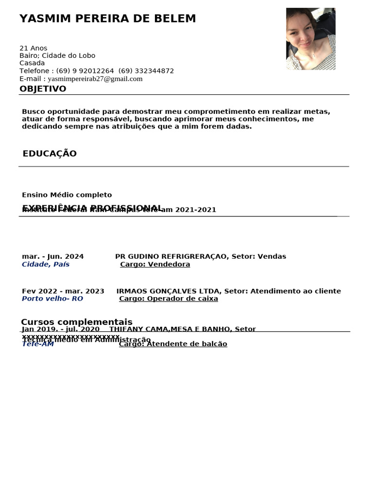 29 Modelo Curriculo Classico Preto | PDF