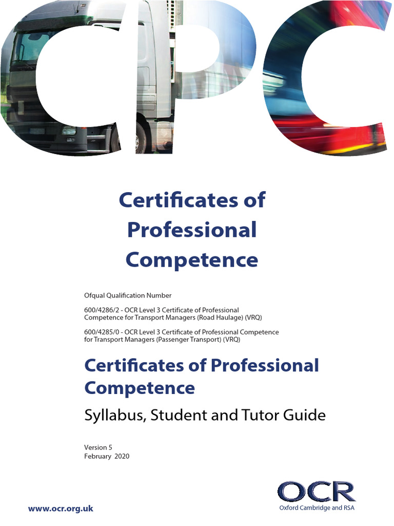 CPC Syllabus Student and Tutor Guide | PDF