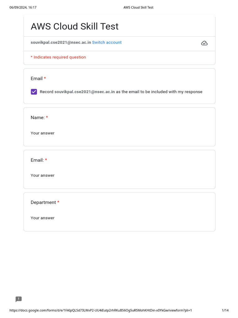 AWS Cloud Skill Test | PDF | Secure Shell | Amazon Web Services