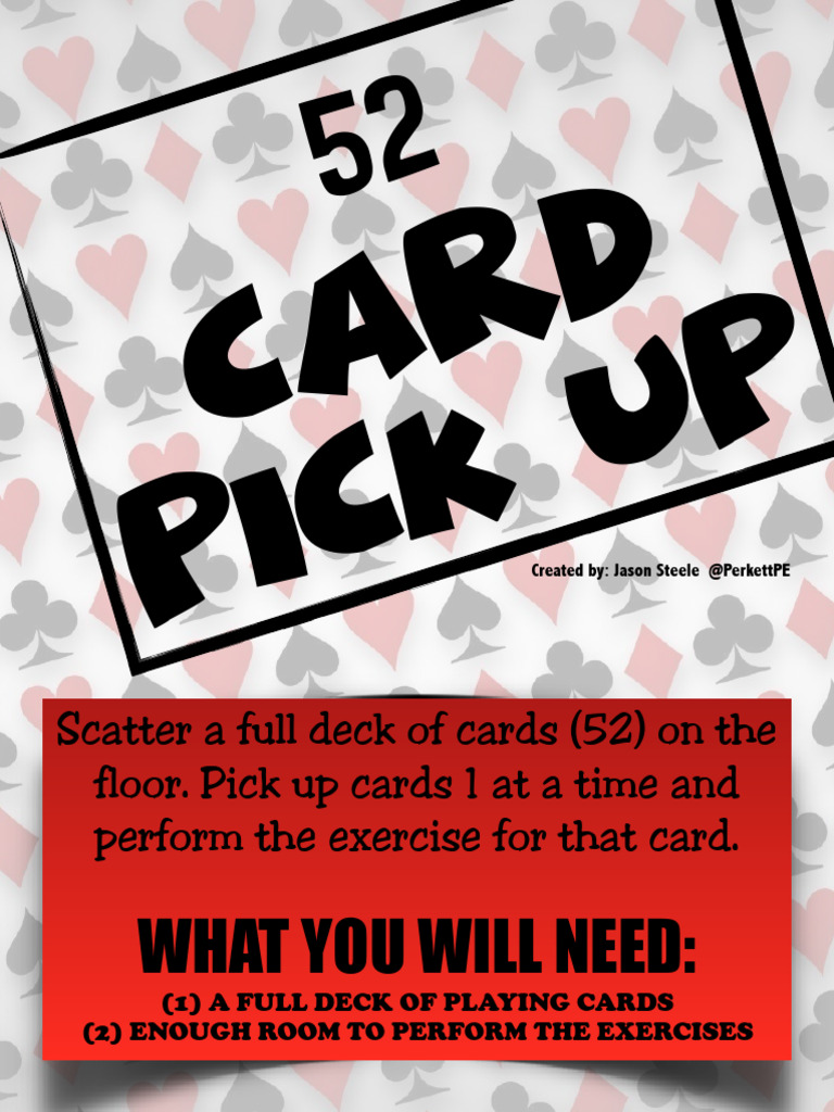 52+Card+Pick+Up+ +PE+at+Home | PDF