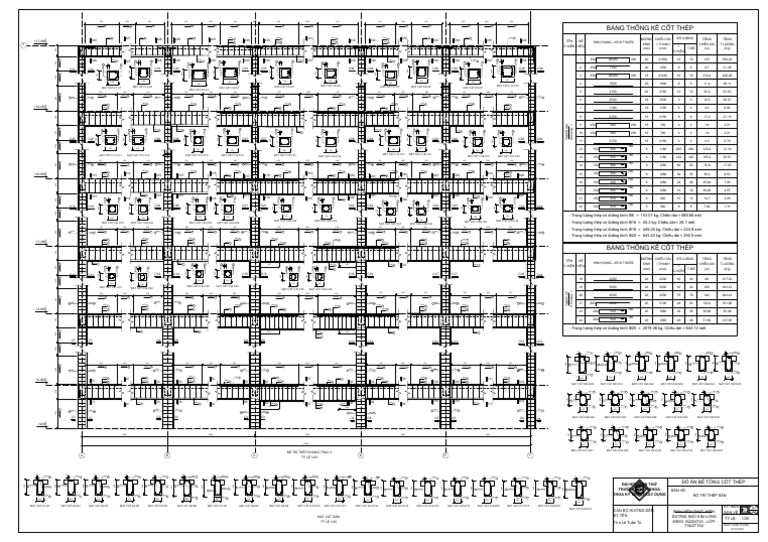 bố trí thép khung-Layout1 | PDF