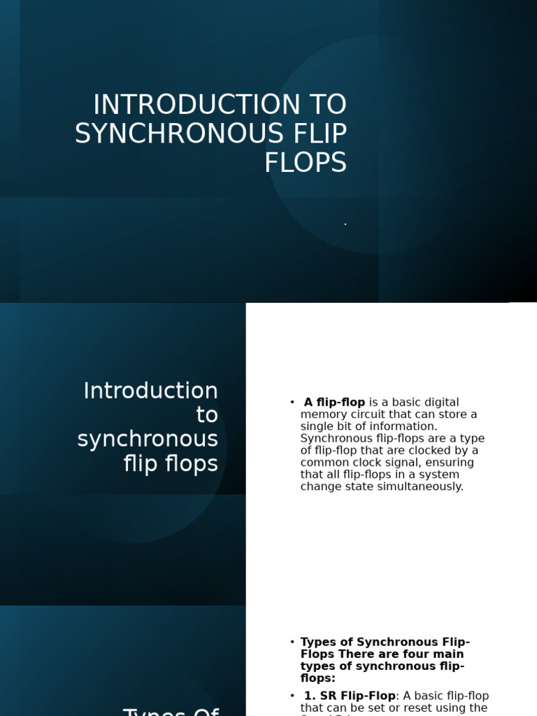 GROUP 10 (Synchronous Flip Flops) | PDF | Electrical Engineering ...
