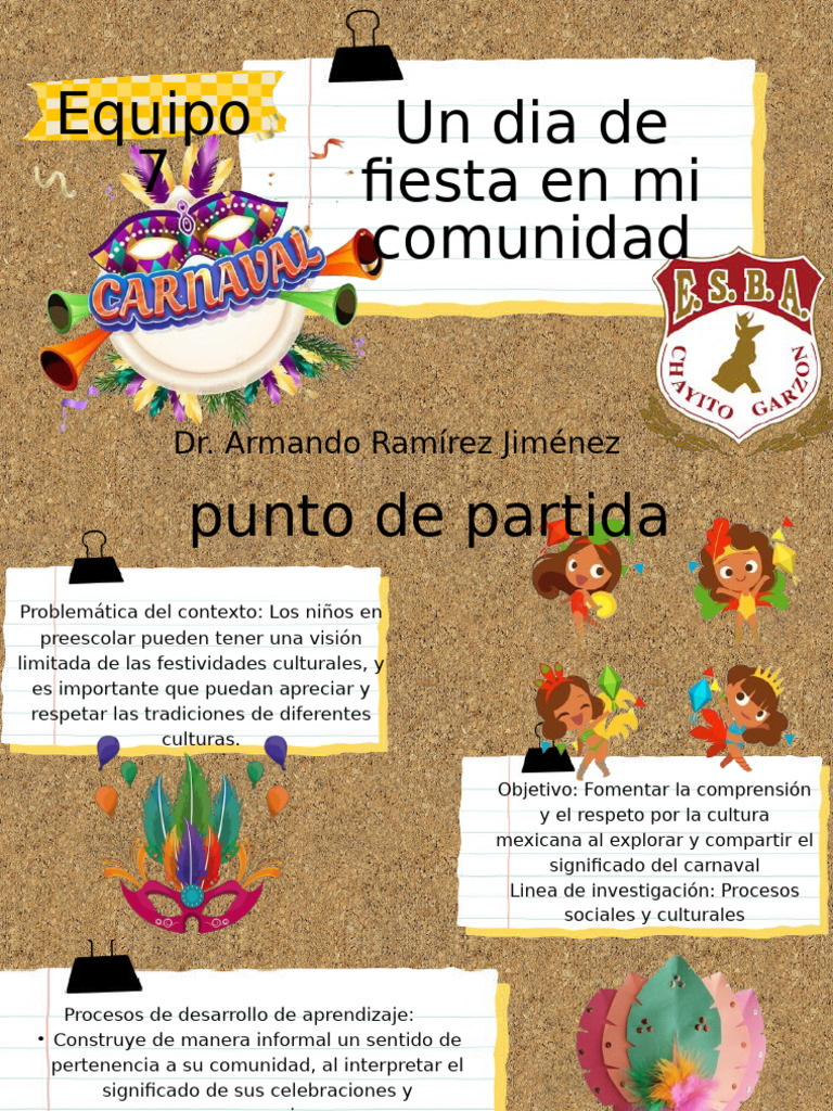 Un día de fiesta en mi comunidad | PDF | Cognición