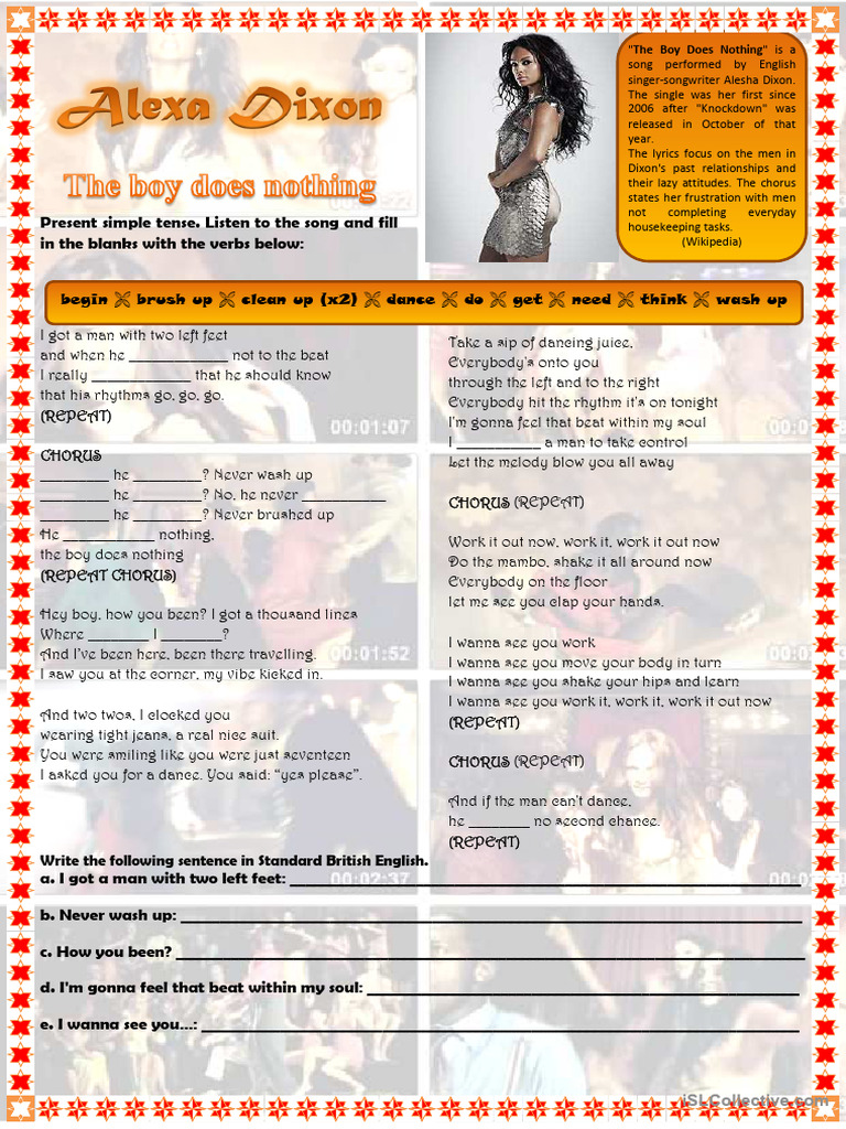 Alesha Dixon - The Boy Does Nothing | PDF