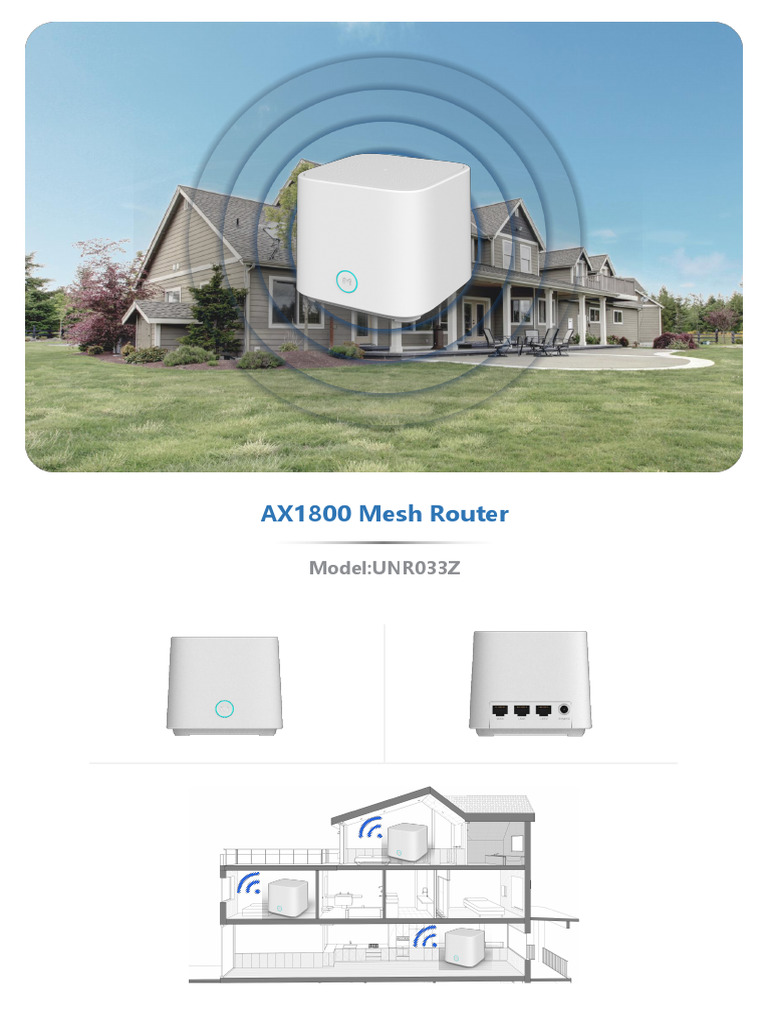 Router AX1800 ZX279128R HG1 UNR033Z Edit | PDF