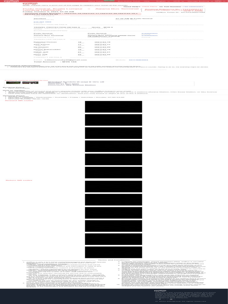 httpswww.redbus.myticketPrintPDFtin=MYSAZ36907568 | PDF | Bus | Qr Code