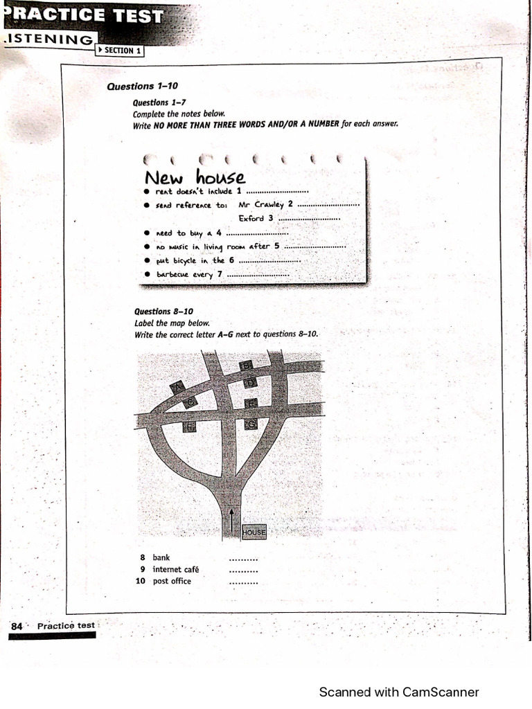 Entry Test Listening | PDF
