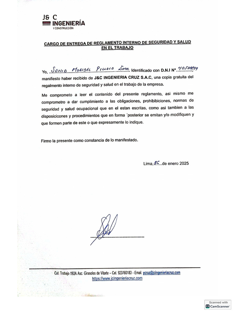 Cargo de Entrega Risst - Contrata | PDF