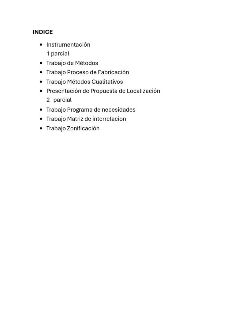 Indice | PDF