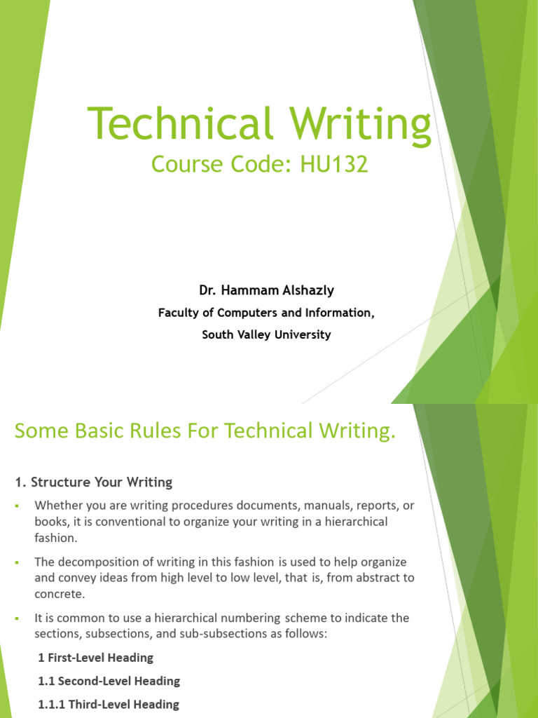 The Basics of Technical Writing | PDF | Specification (Technical Standard) | Writing