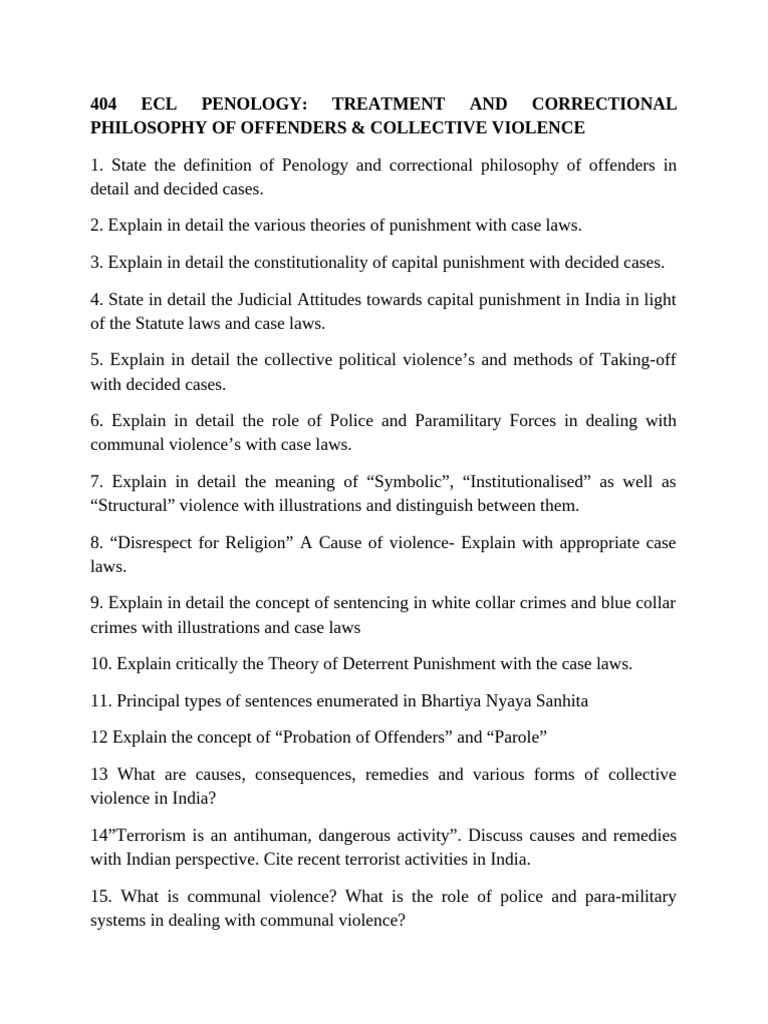 404 Penology | PDF