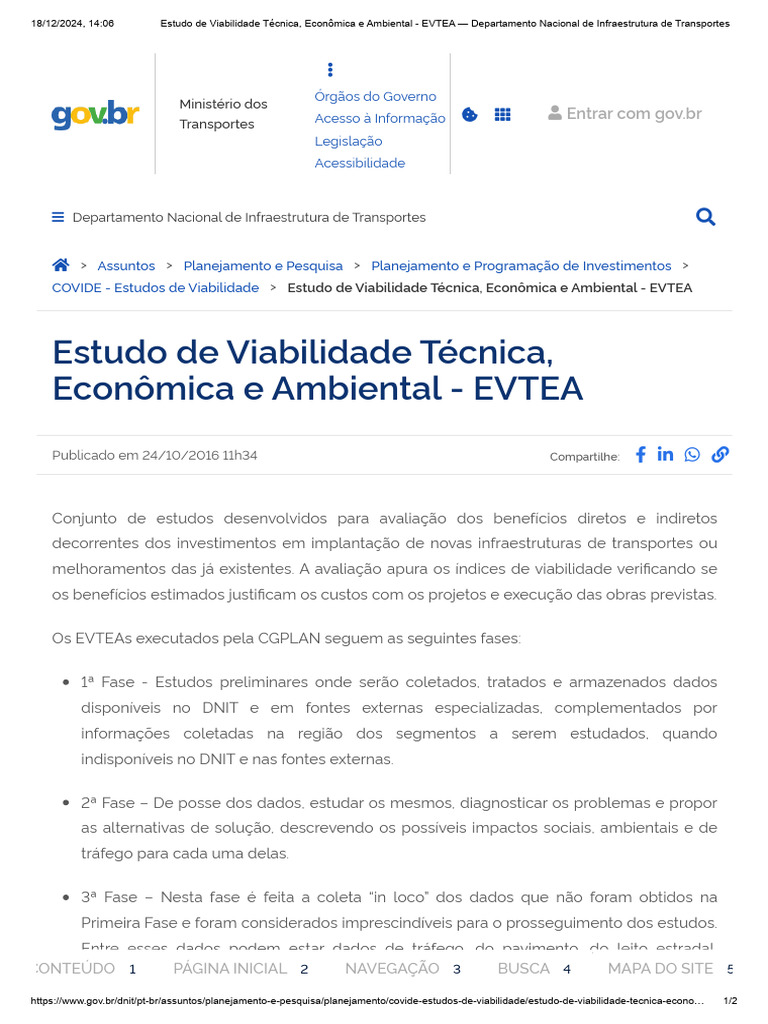 Estudo de Viabilidade Técnica e Econômica | PDF | Economia