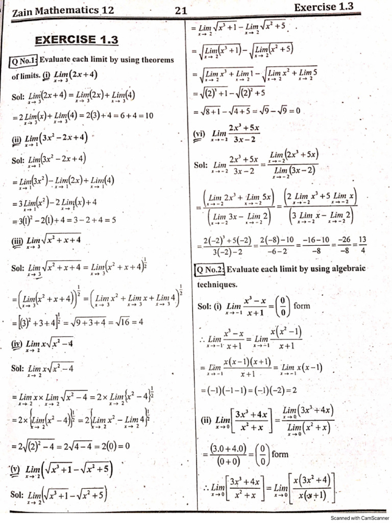 Ex#1.3 Math Part-2 | PDF