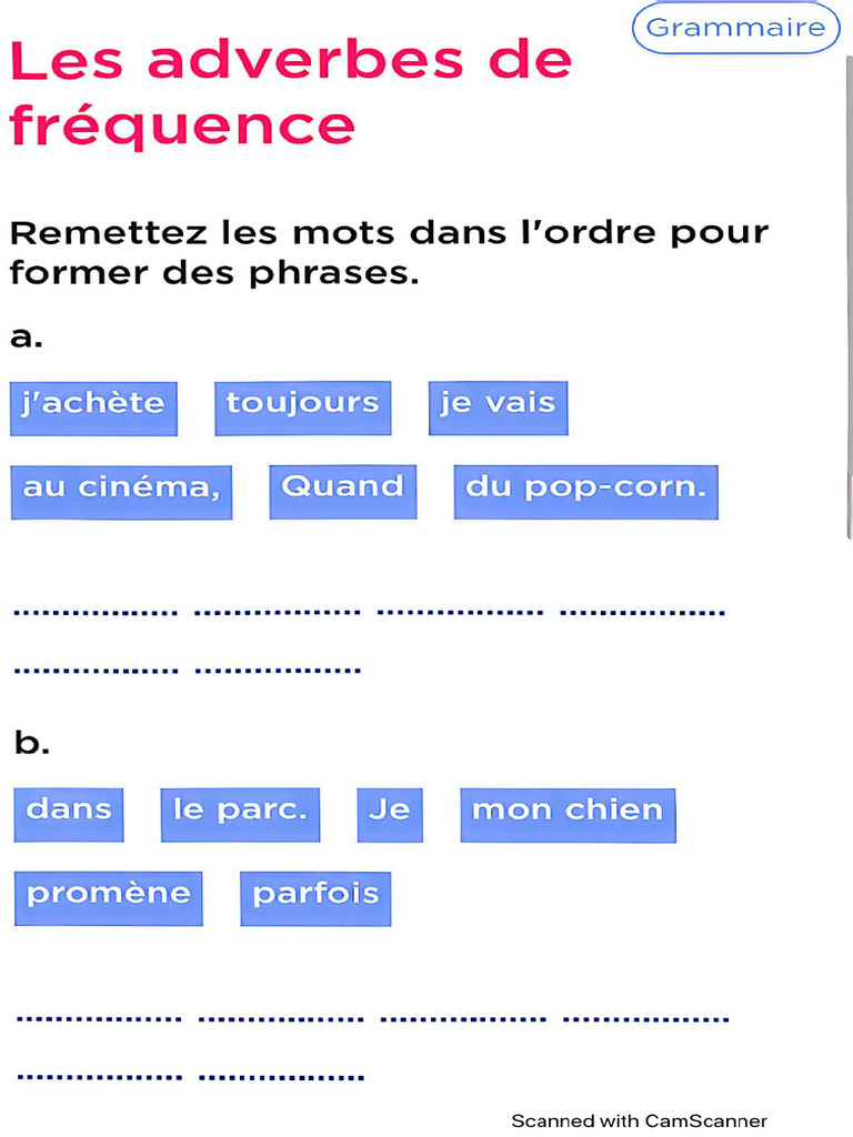 Les Adverbes de Fréquence | PDF