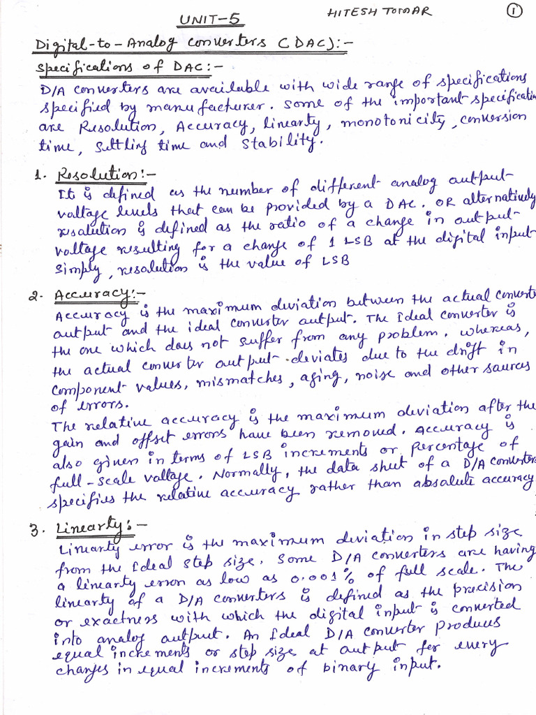 Unit-5 Notes Pages 1-19 | PDF