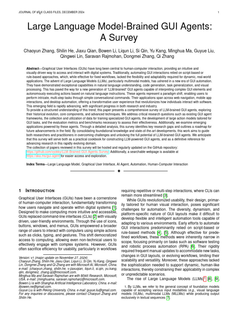 LLM-Brained GUI Agents: A Comprehensive Survey | PDF | Graphical User ...