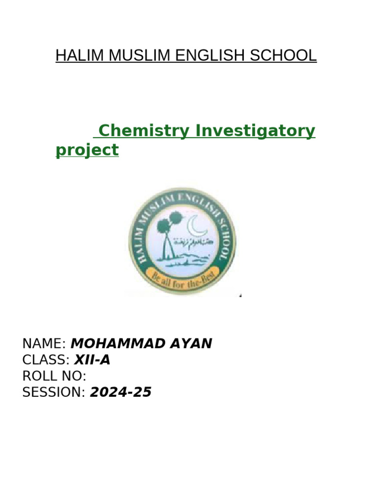 Halim Muslim English School | PDF