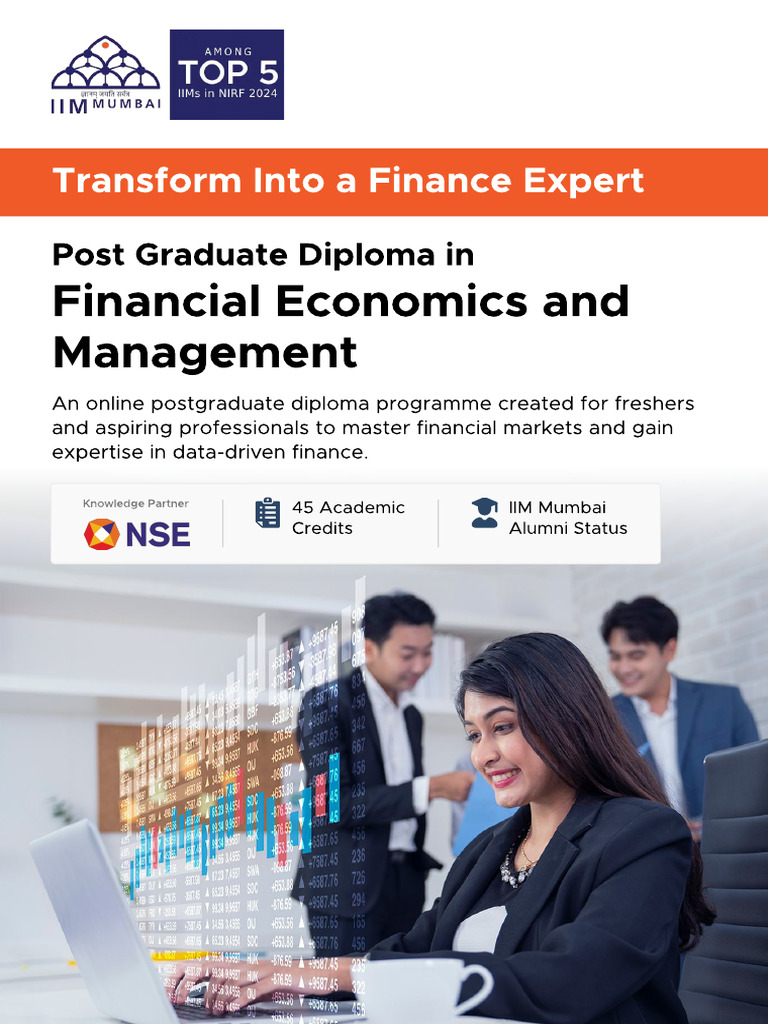 Brochure Post Graduate Diploma in Financial Economics and Management ...
