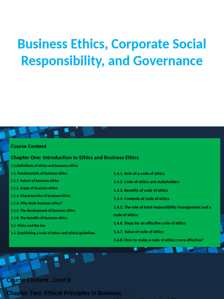 Business ethics | PDF | Business Ethics | Corporate Social Responsibility