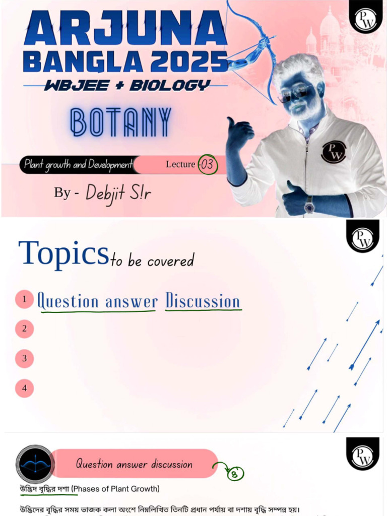67650b7f4d088a8886ec5e3b - ## - Plant Growth and Development 03 Question Answer Discussion ...