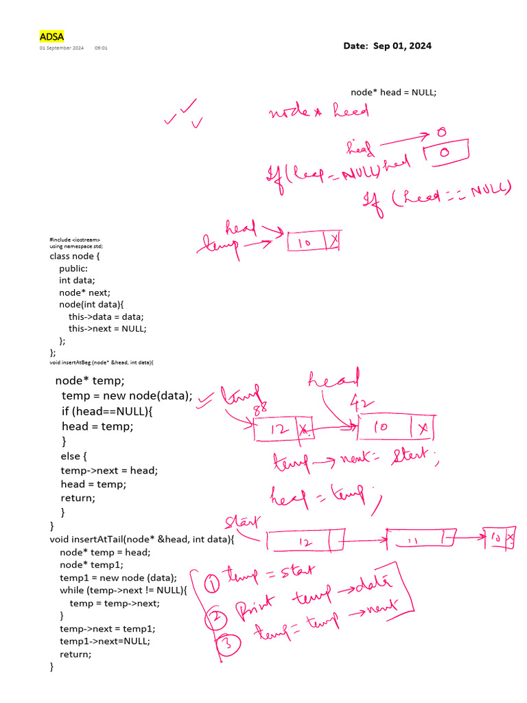 Adsa Lec 5 Sep 1 2024 Pdf Computer Programming Algorithms And Data Structures