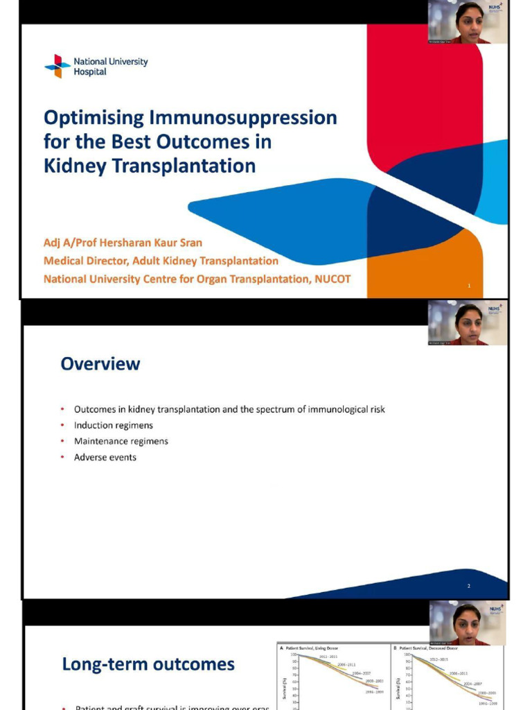 Optimising Immunosuppresion for the Best Outcomes in Kidney Transplantation | PDF