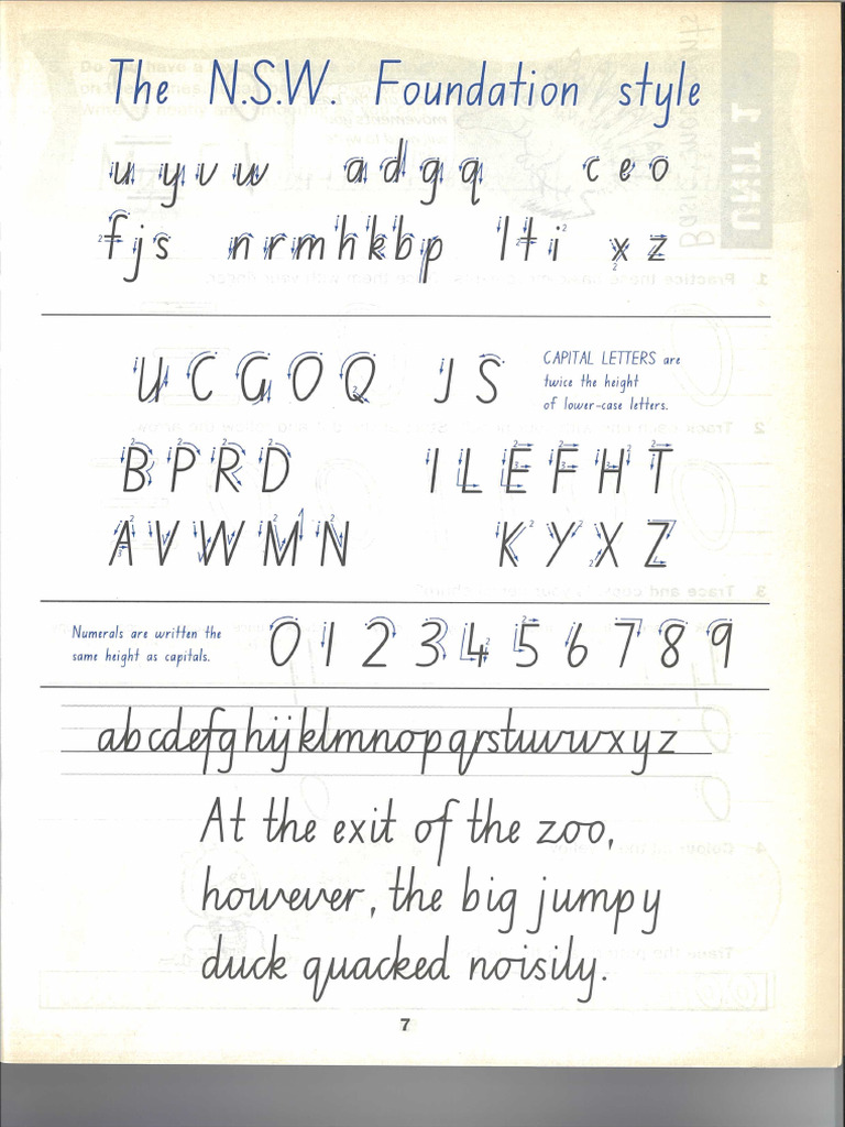 Handwriting Reference Page | PDF